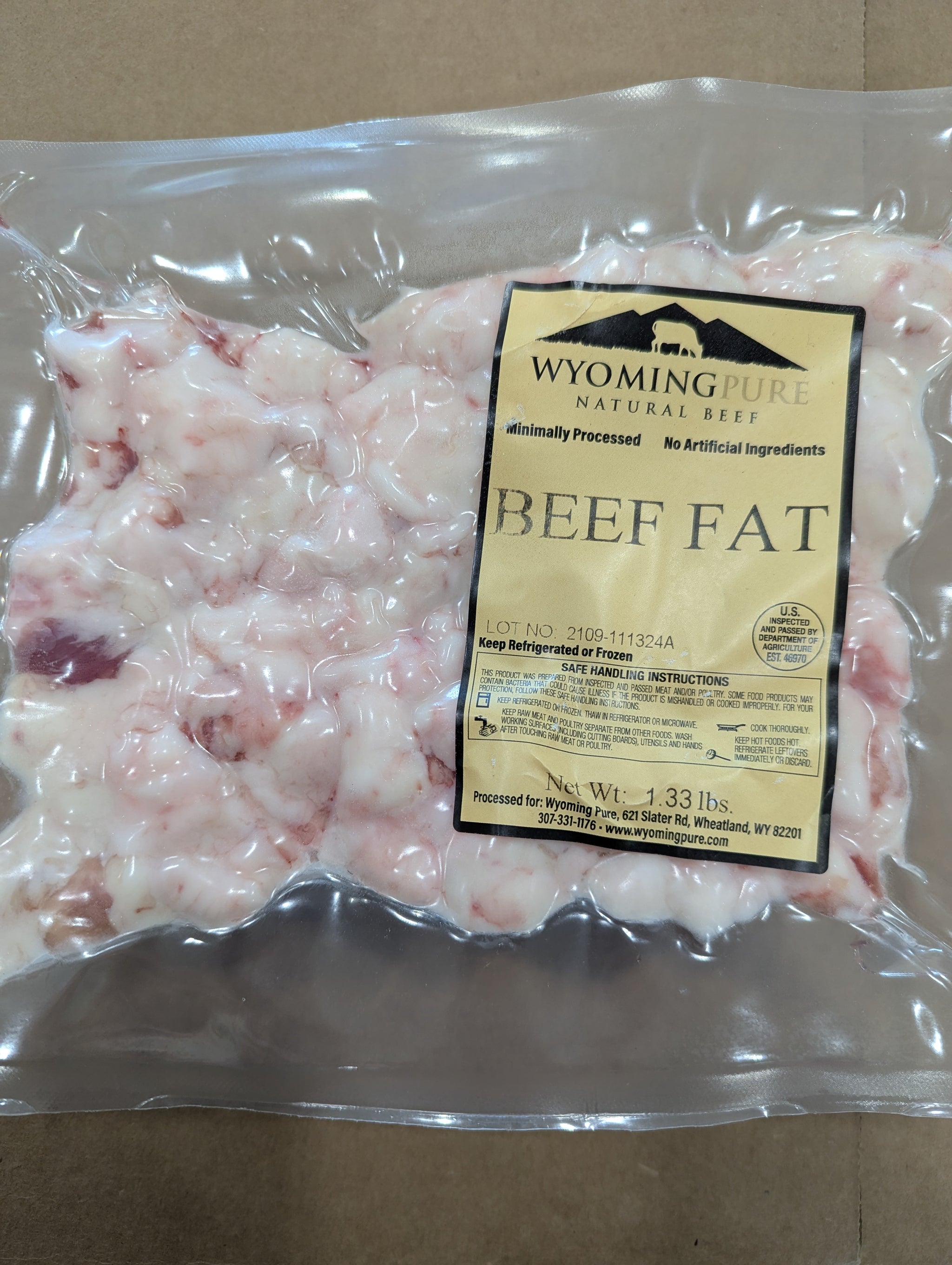 Beef Fat – Wyoming Pure Natural Beef